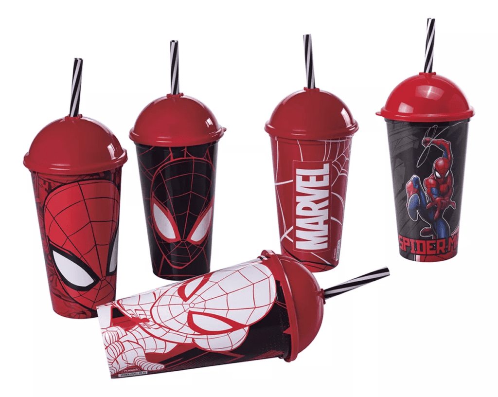 Vaso Plástico Milkshake Con Pajita 500 Ml Varios Diseños Personajes ...