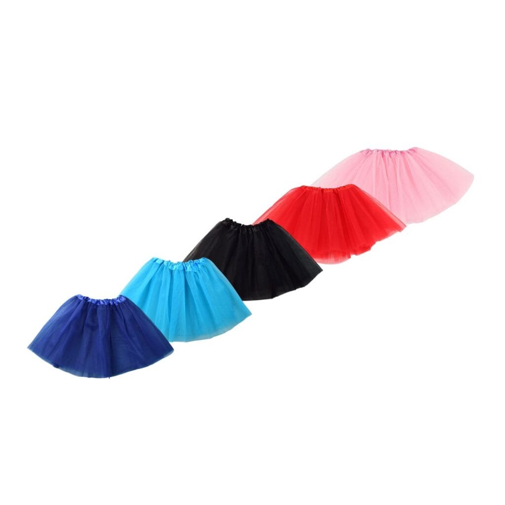 Tutu De Colores Infantil Talle Único Varios Colores 30 Cm — Soria Miguez