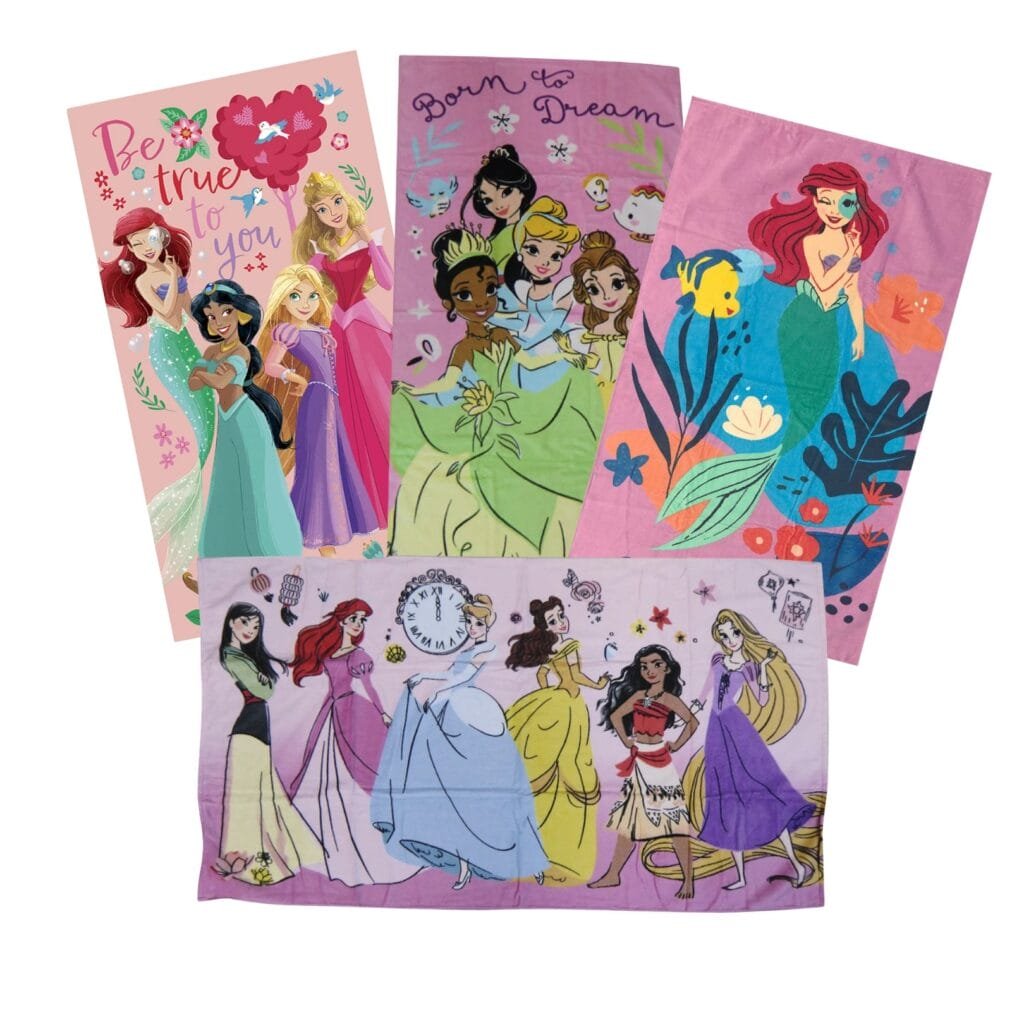 Toalla / Toallón Princesas Playero Playa 130×70 Oficial — Soria Miguez